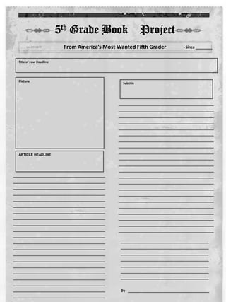 Book project template | PPTX