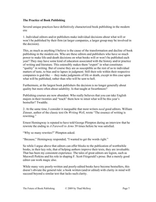 The Future of Book Publishing | PDF