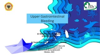 UPPER GI BLEEDING | PPTX