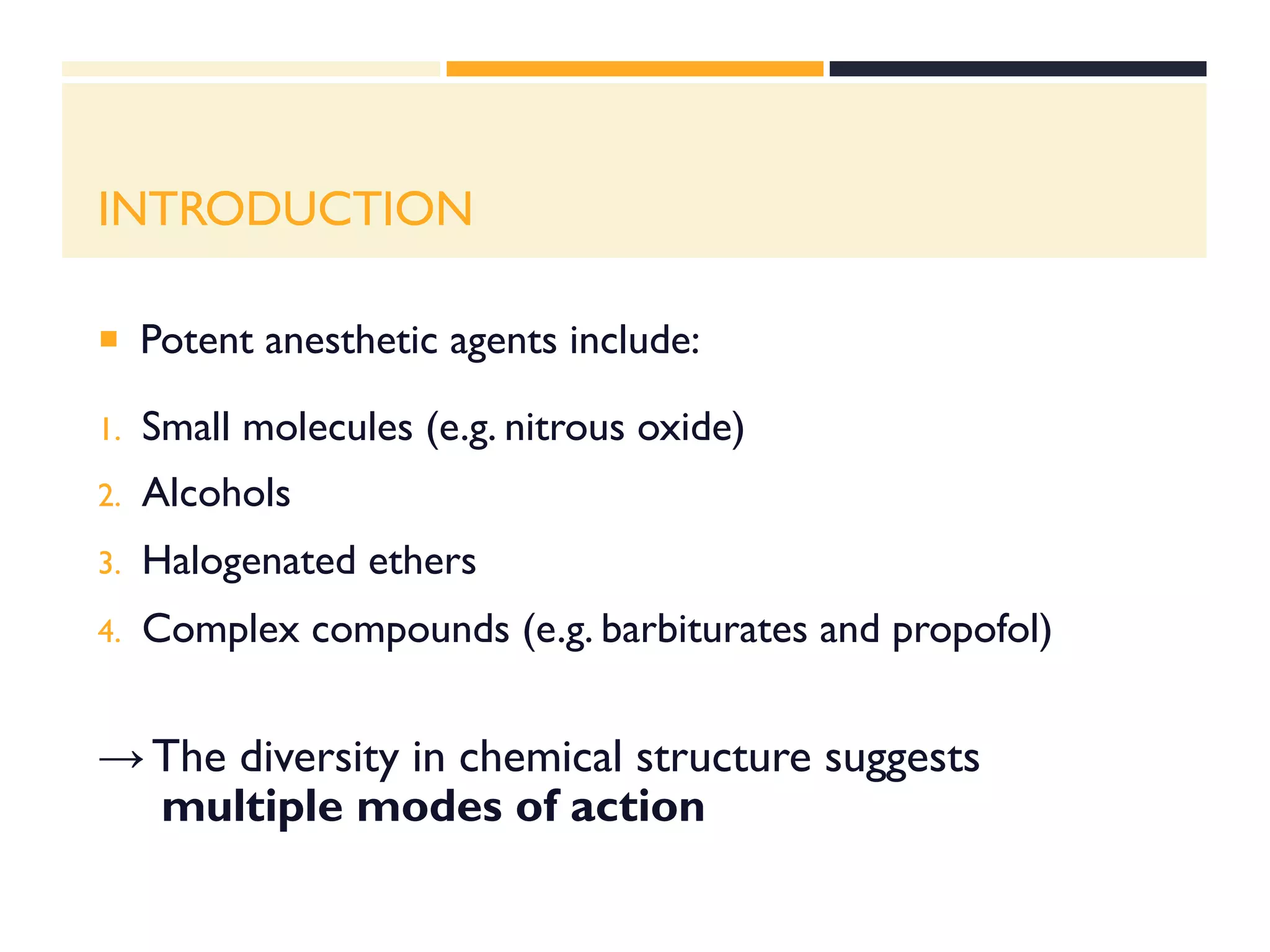 Molecular and Cellular Mechanisms of Anesthesia | PDF