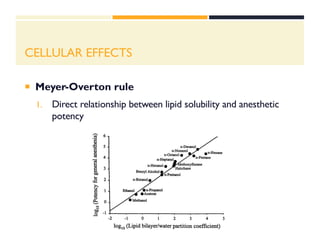 Molecular and Cellular Mechanisms of Anesthesia | PPT