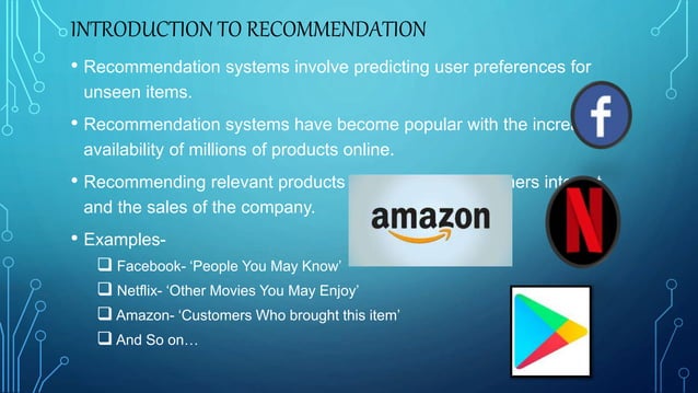 Book Recommendation System Using Machine Learning Pptx Databases