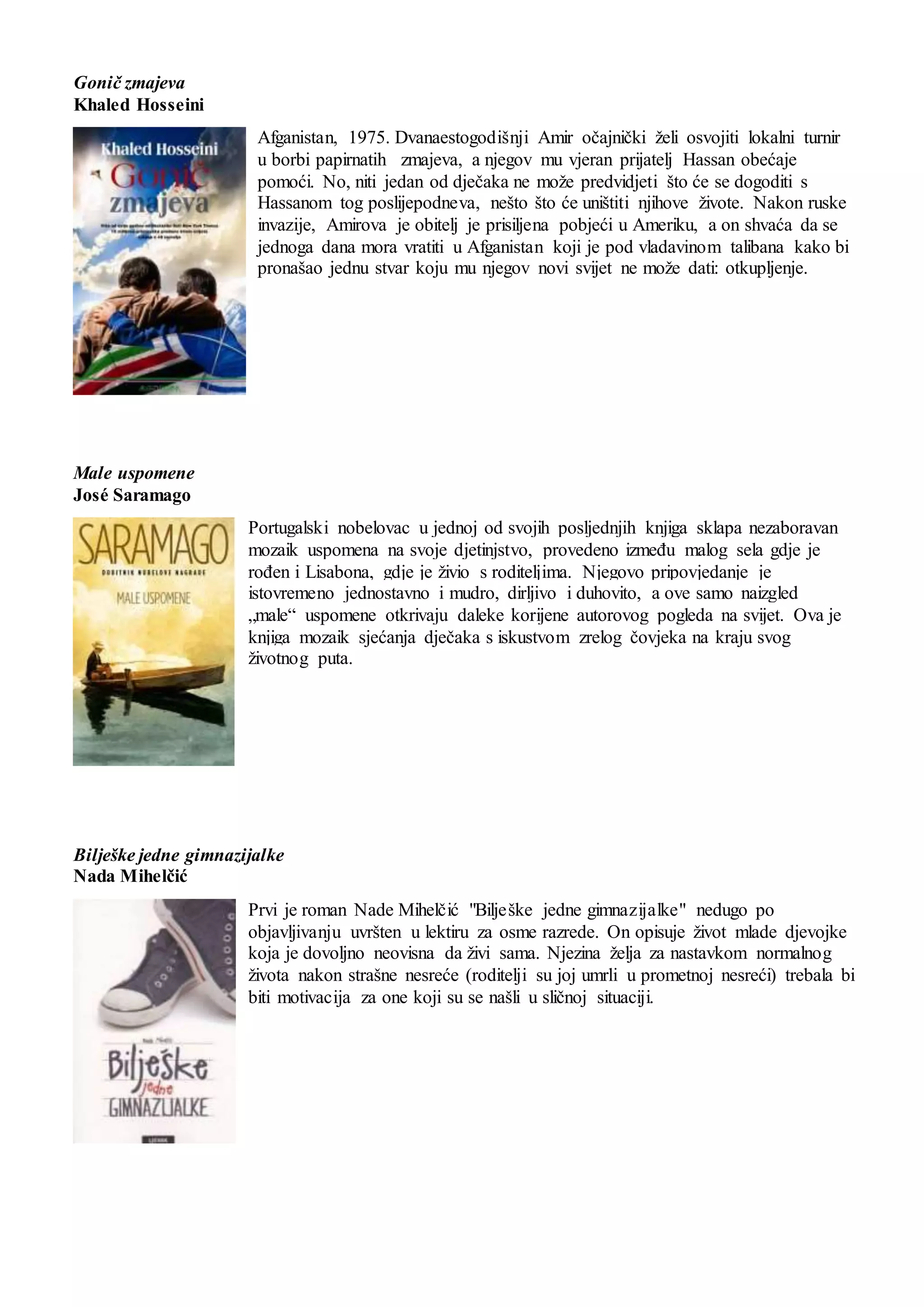 Preporuke za čitanje | PDF