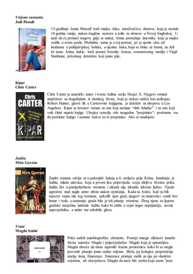 Preporuke za čitanje | PDF