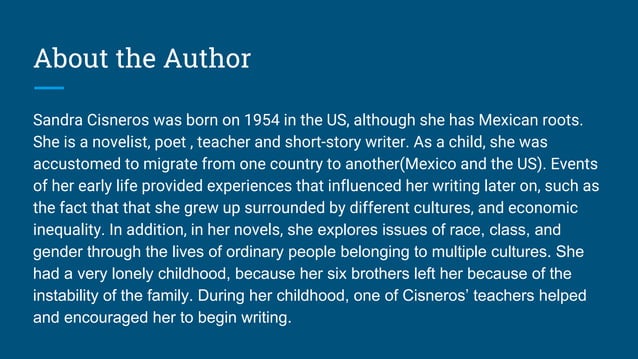 Book Report; "Eleven" by Sandra Cisneros. | PDF