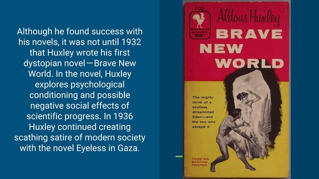 Author Spotlight: Aldous Huxley | PPT