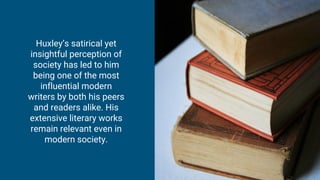 Author Spotlight: Aldous Huxley | PDF