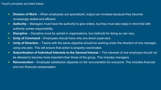 MANAGEMENT FUNCTIONS II HENRY FAYOL PRINCIPLES | PPT