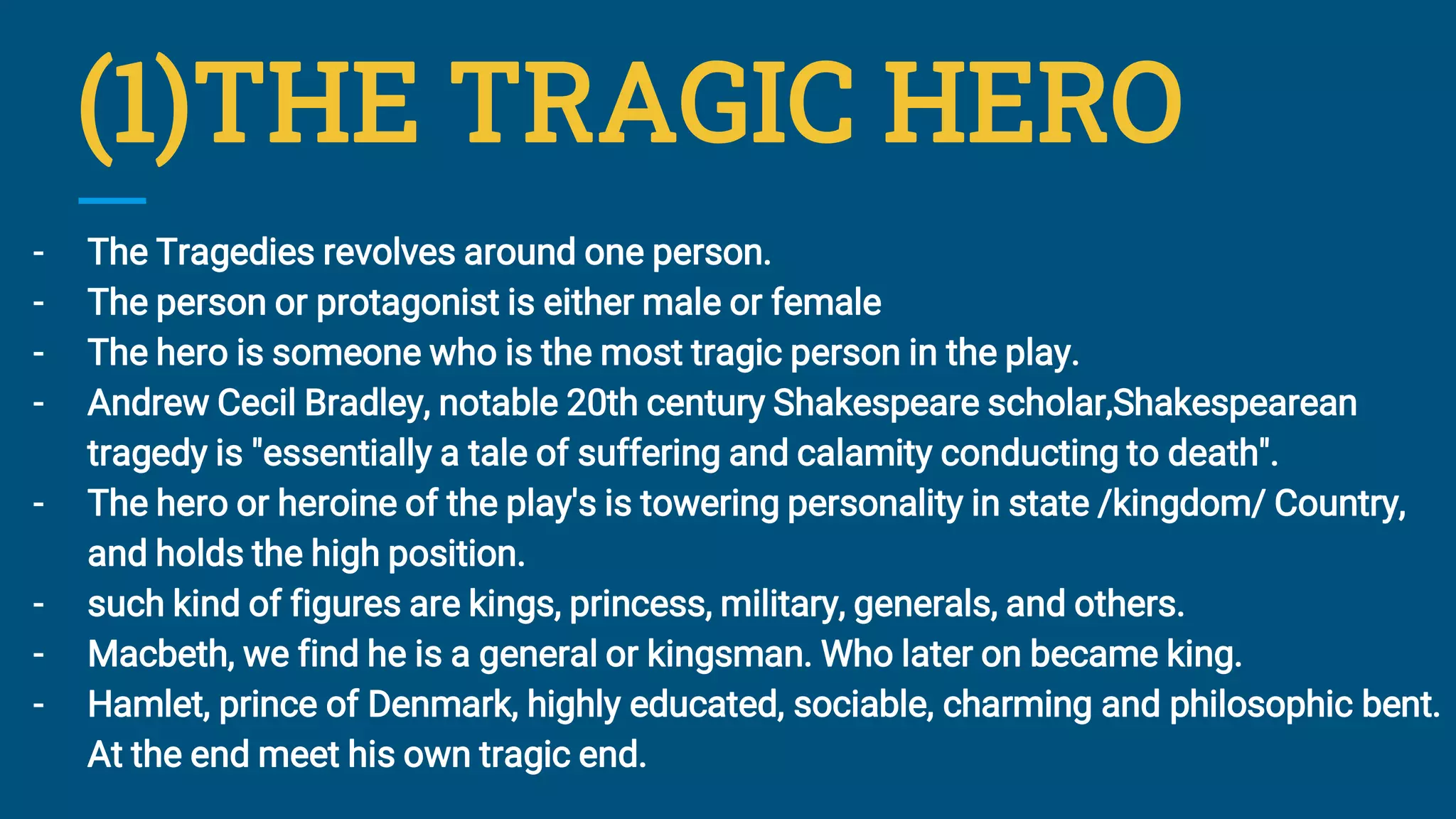 Shakespearean Tragedy | PPTX