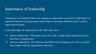 Leadership ppt | PDF