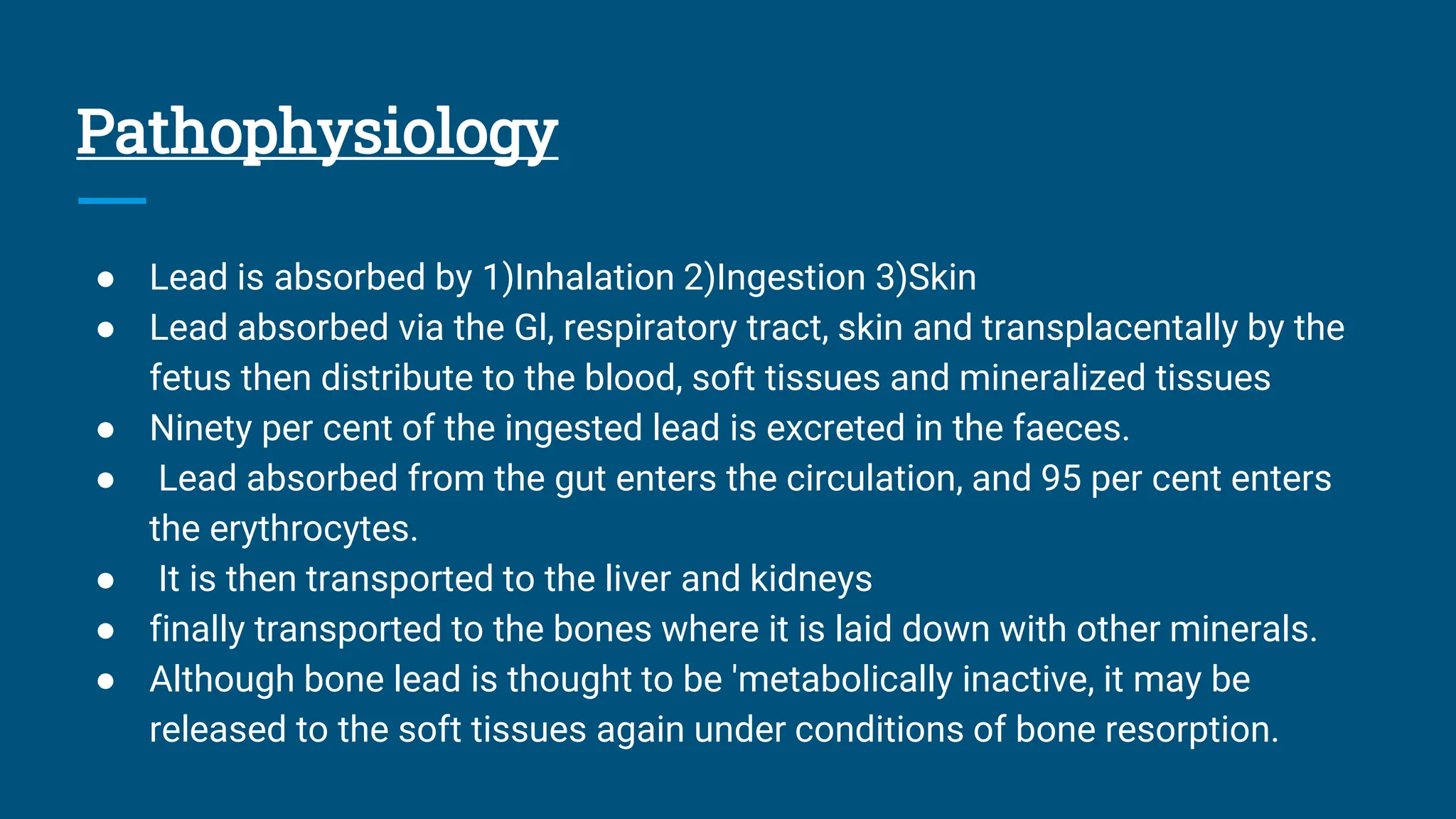Lead poisoning, clinical examination, diagnosis | PPTX