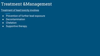 Lead poisoning, clinical examination, diagnosis | PPTX