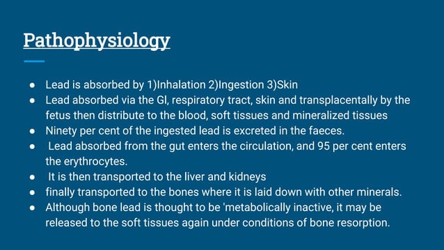 Lead poisoning, clinical examination, diagnosis | PPT