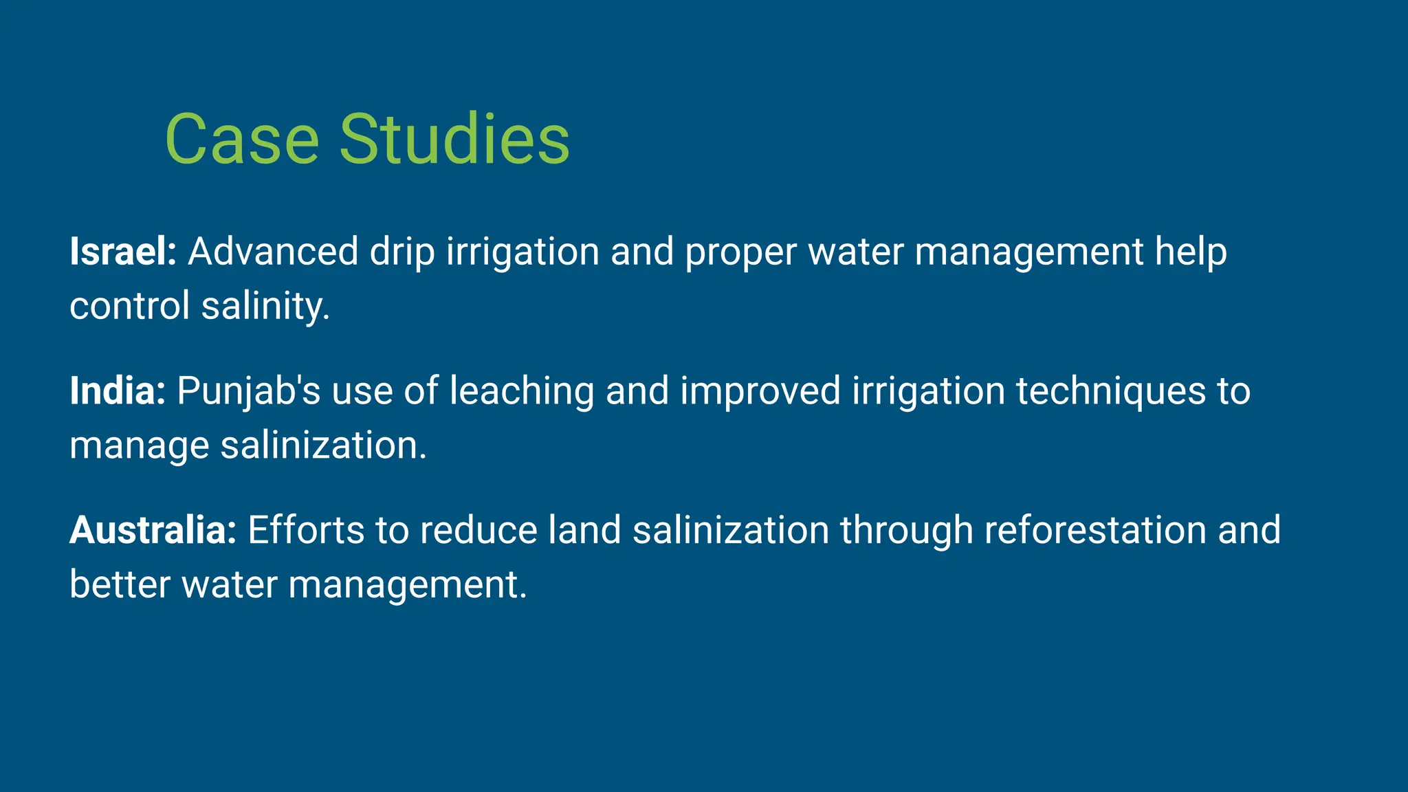 The soil salination on water irrigation types | PDF
