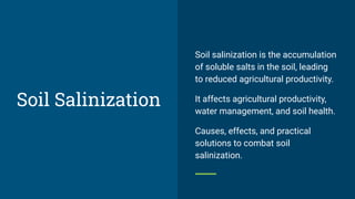 The soil salination on water irrigation types | PDF