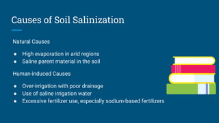 The soil salination on water irrigation types | PDF