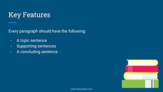 How to create and write an effective topic sentence | PPT
