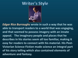 Edgar Rice Burroughs' John Carter The Mars Trilogy Book Report | PPTX ...