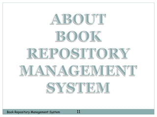 Book repository management system | PPT