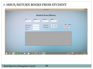 Book repository management system | PPT