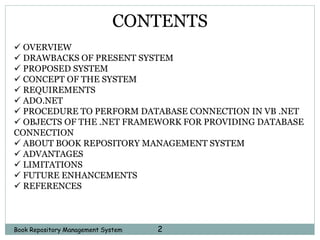 Book repository management system | PPT