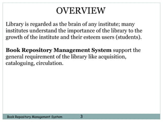 Book repository management system | PPT