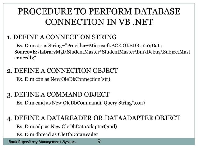 Book repository management system | PPT