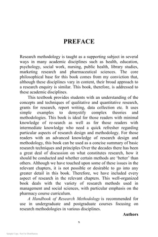 Books Research Methodology for beginners | PDF