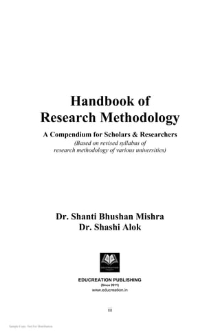 Books Research Methodology for beginners | PDF