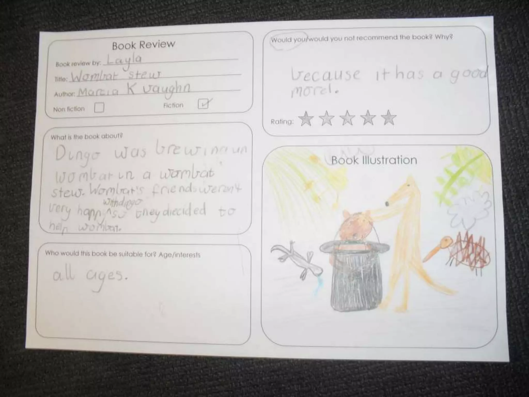 Wombat Stew Book reveiw | PPTX