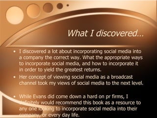 Book Review: Social Media Marketing | PPT