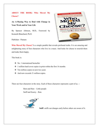 Book review on who moved my cheese? | PDF