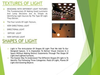 Book review : THE ARCHITECTURE OF LIGHT | PPTX
