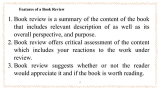 Book Review.pptx for Senior High School Student | PPTX