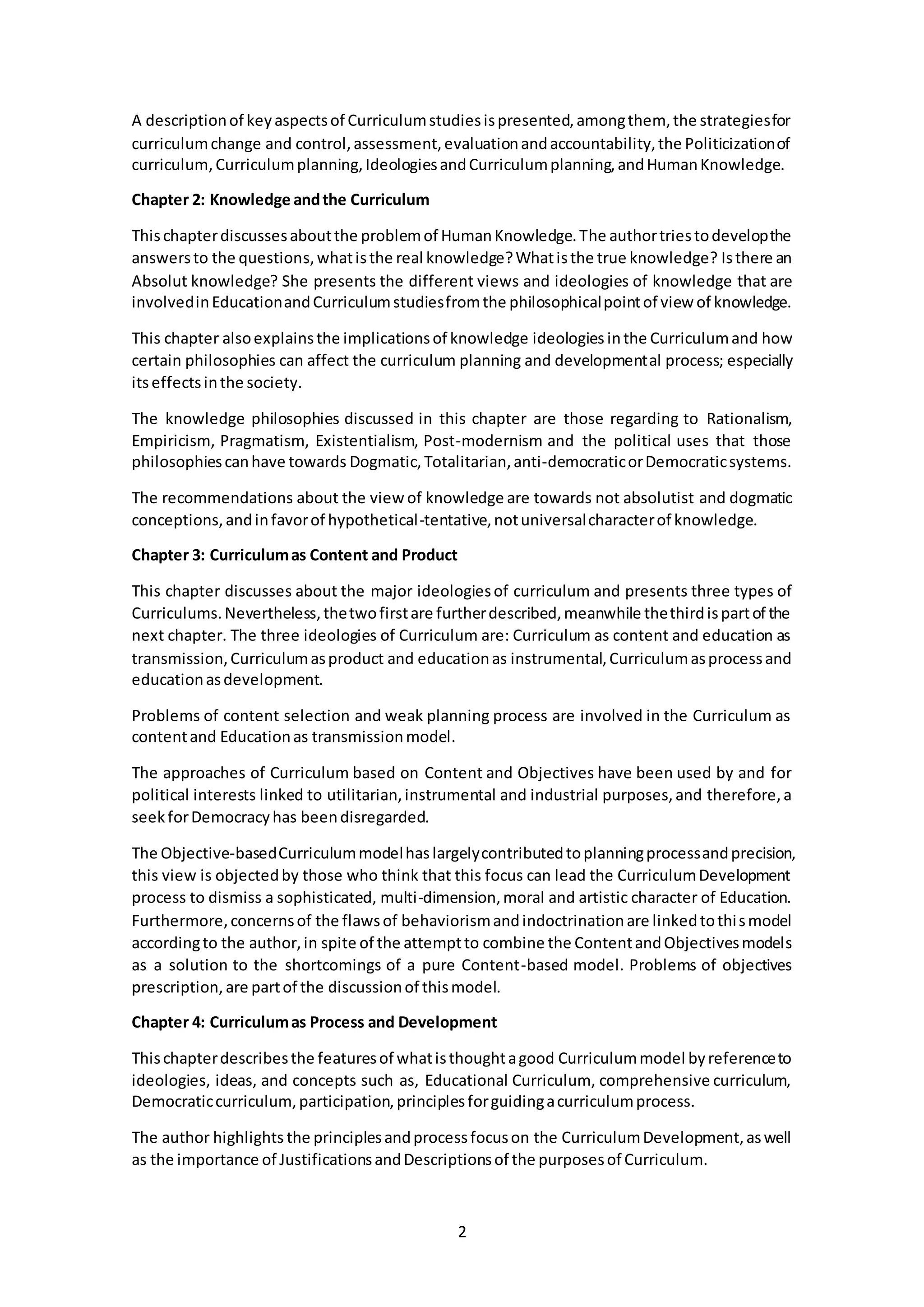 Book review curriculum-theory and practice-kelly | DOCX