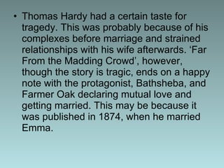 Far from the Madding Crowd by Thomas Hardy | PPT