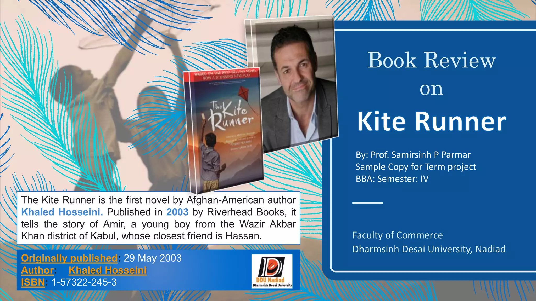 BOOK REVIEW - KITE RUNNER.pptx