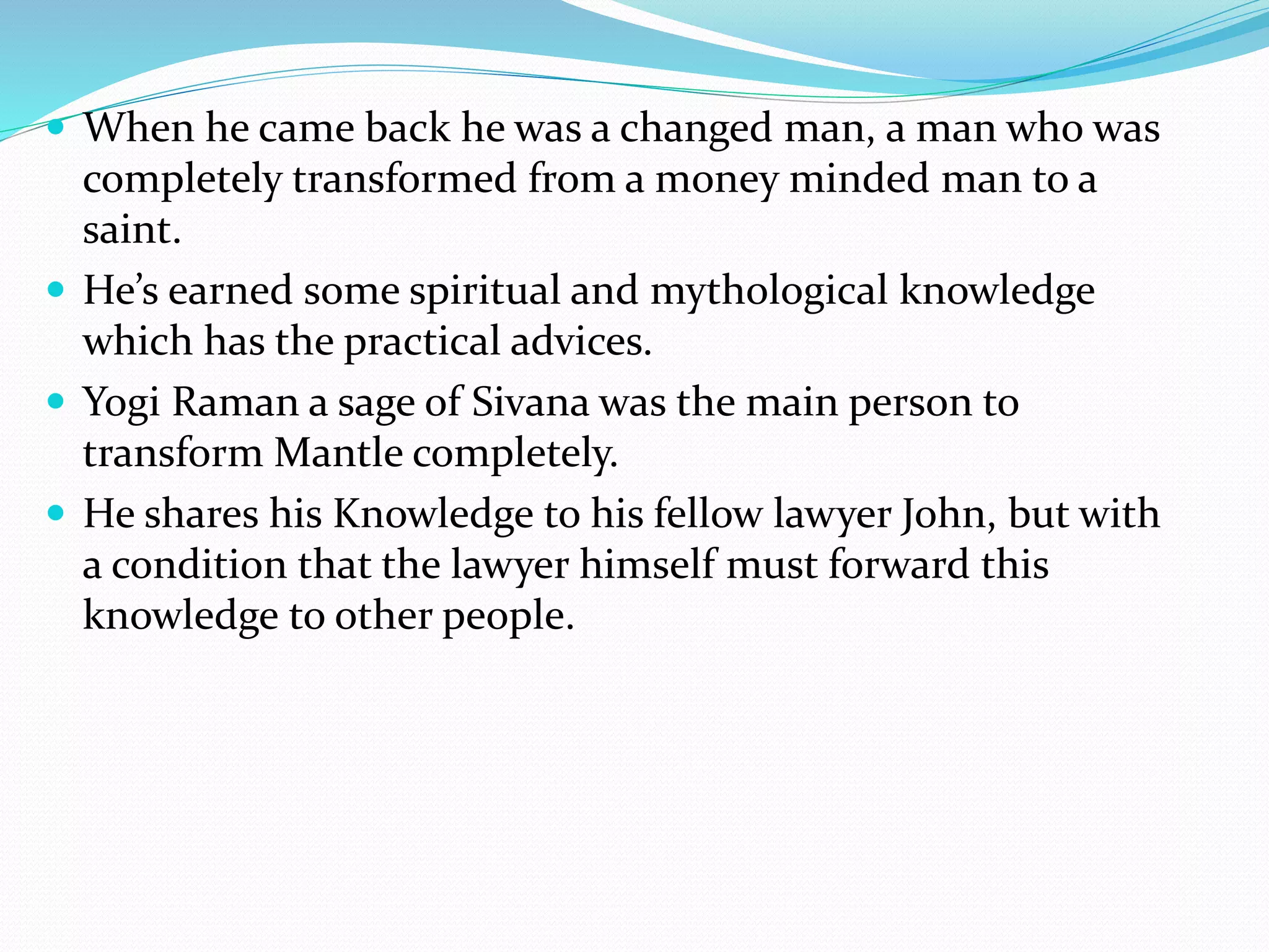 The Monk who Sold His Ferrari-Book review ppt | PPTX