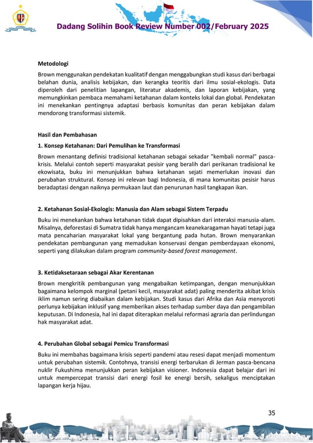 Dadang Solihin Book Review Number 002/February 2025 | PDF