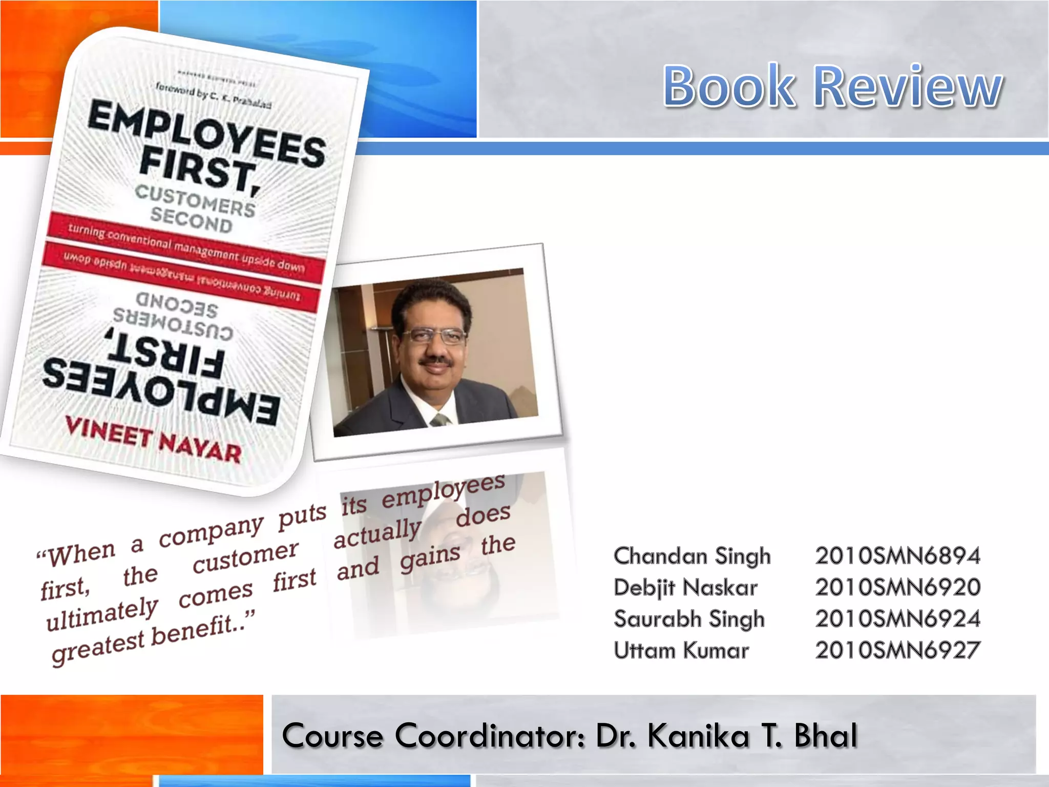 Employees First Customers Second | PDF