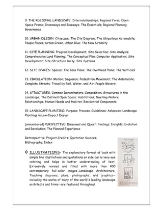 Book review - Landscape Architecture, Fifth Edition: A manual of ...