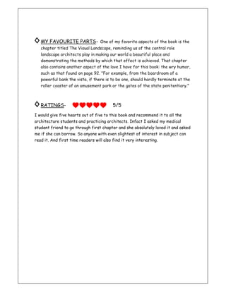 Book review - Landscape Architecture, Fifth Edition: A manual of ...