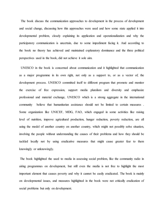 communication For Development And social Change | PDF