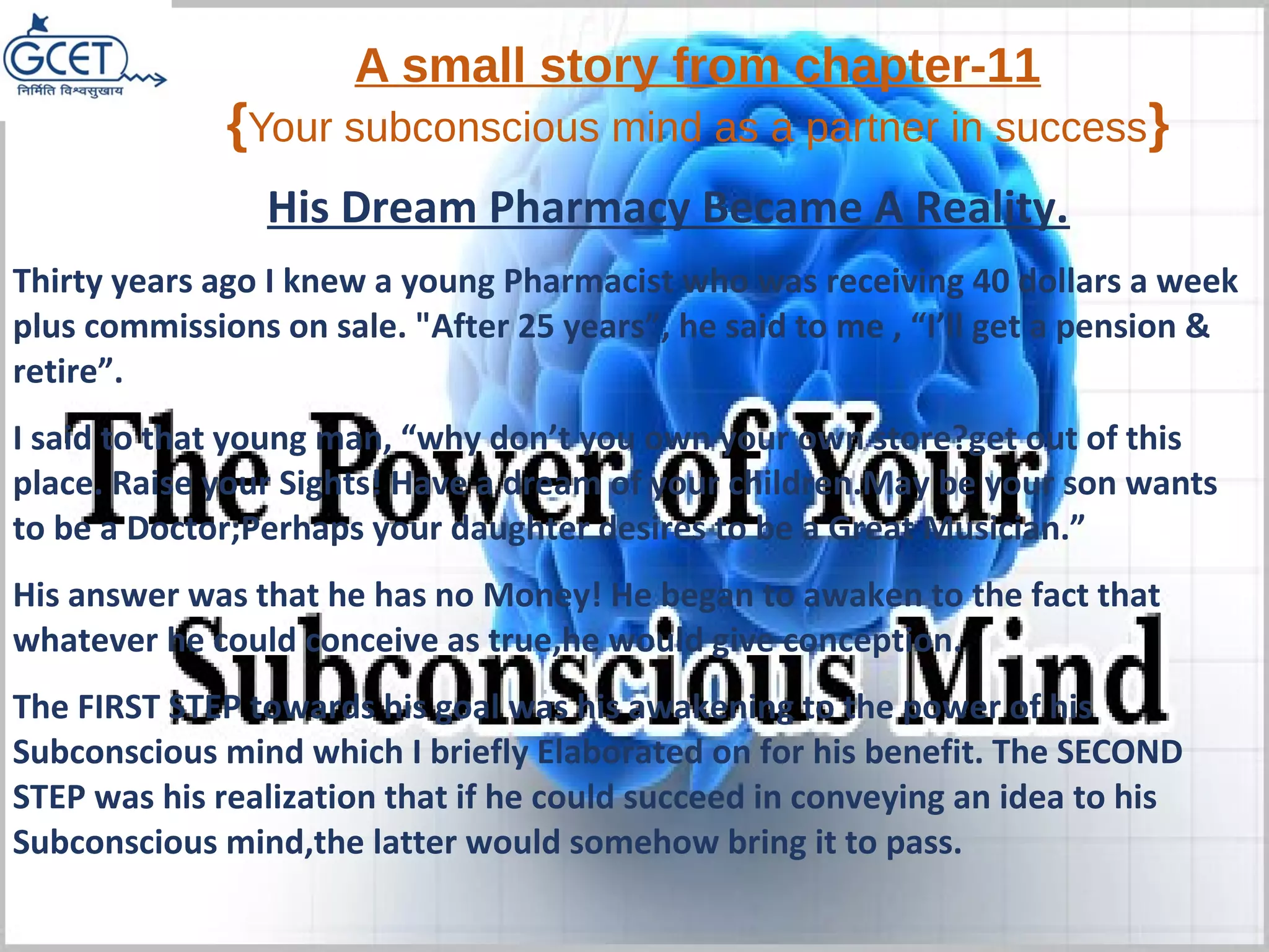 Book review - Power of your subconscious mind | PPT