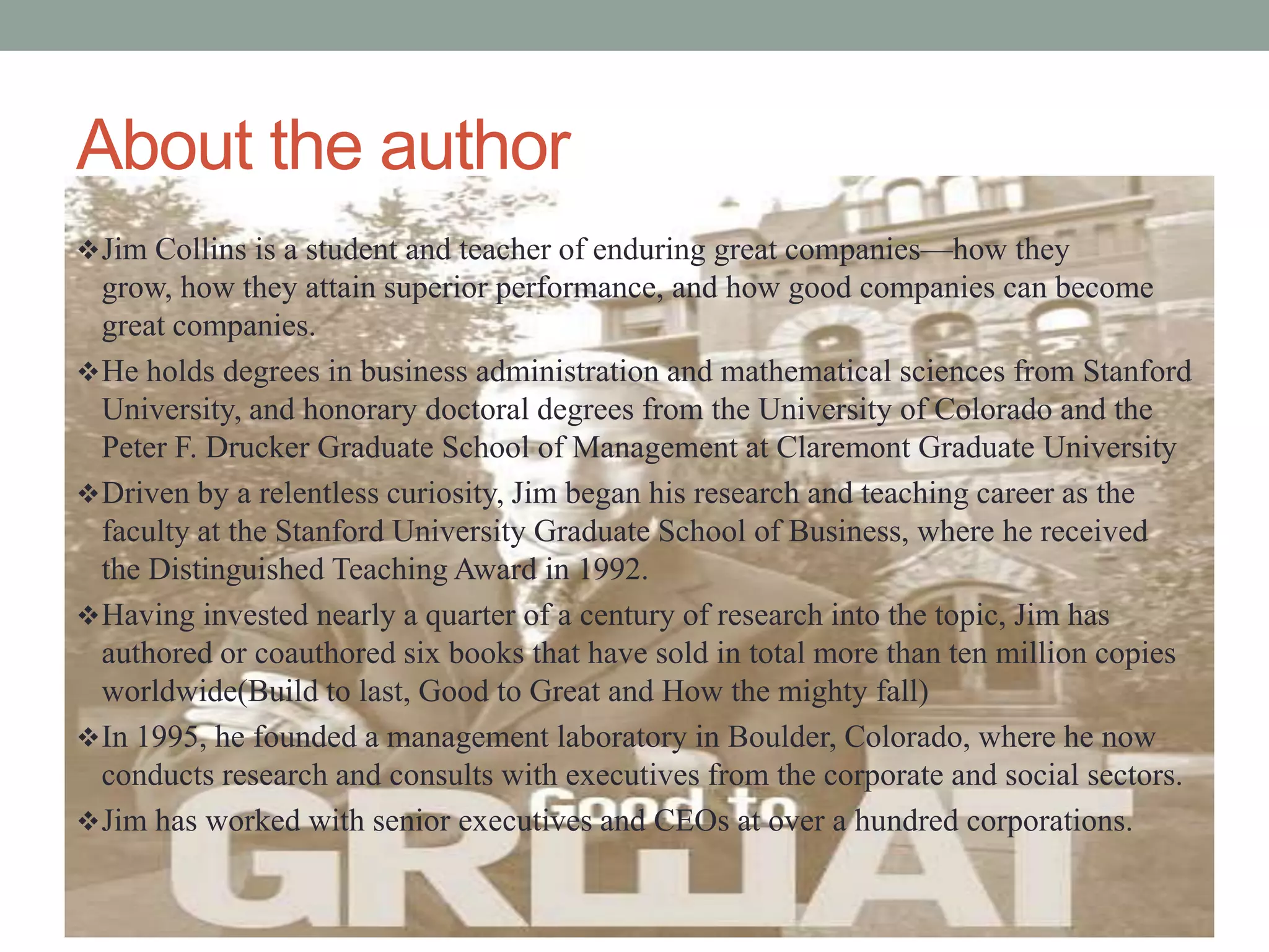 Book review good to great | PPTX