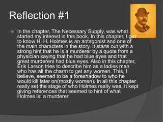 Book review of the devil in the white city | PPTX