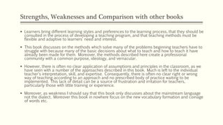 Book review on approaches and methods in language teaching | PPTX