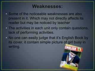 Book review on english grade 5th textbook | PPT