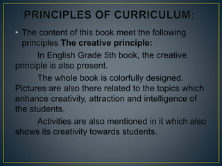 Book review on english grade 5th textbook | PPTX