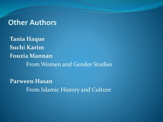 Women and Militancy: SOUTH ASIAN COMPLEXITIES | PPT